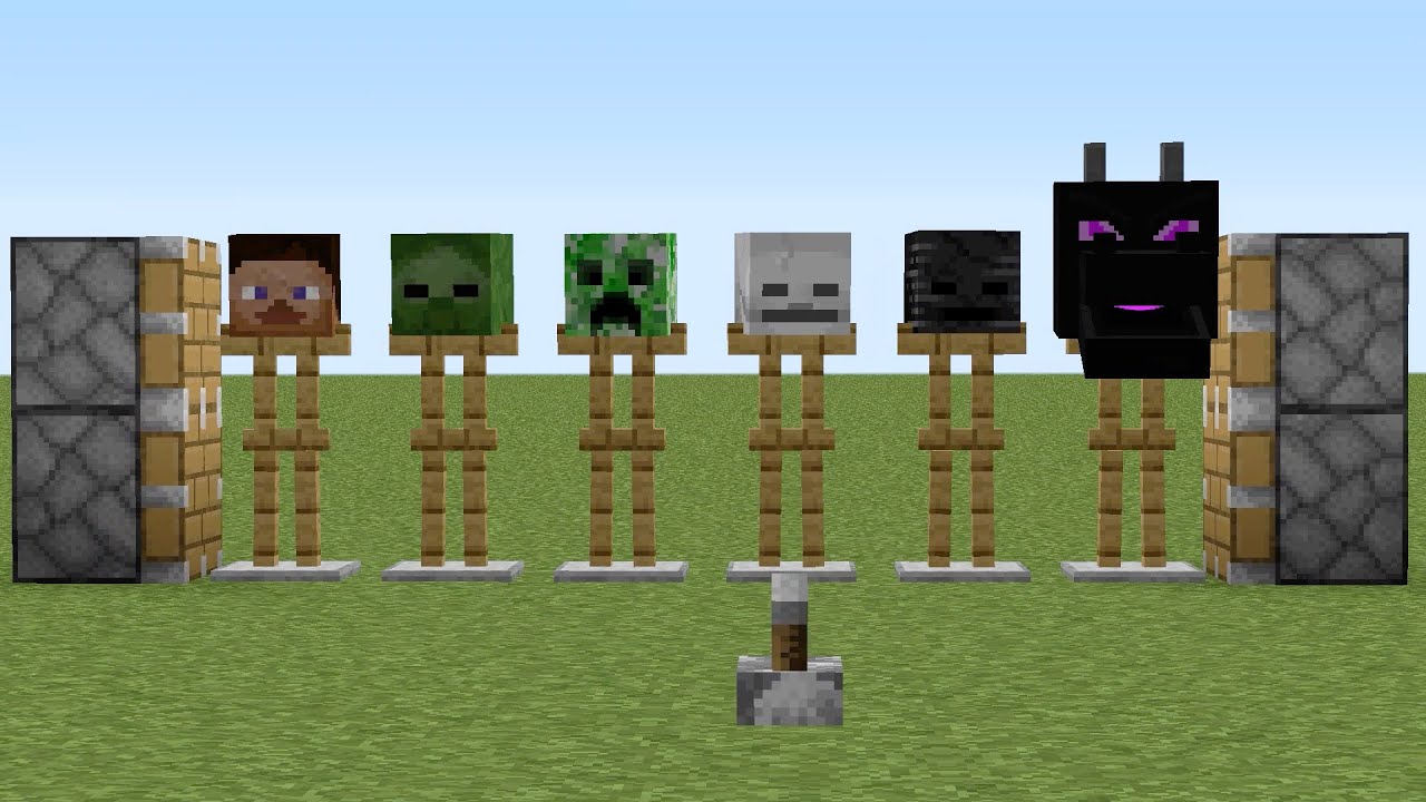 Minecraft combined All Head + All head = ??? - YouTube