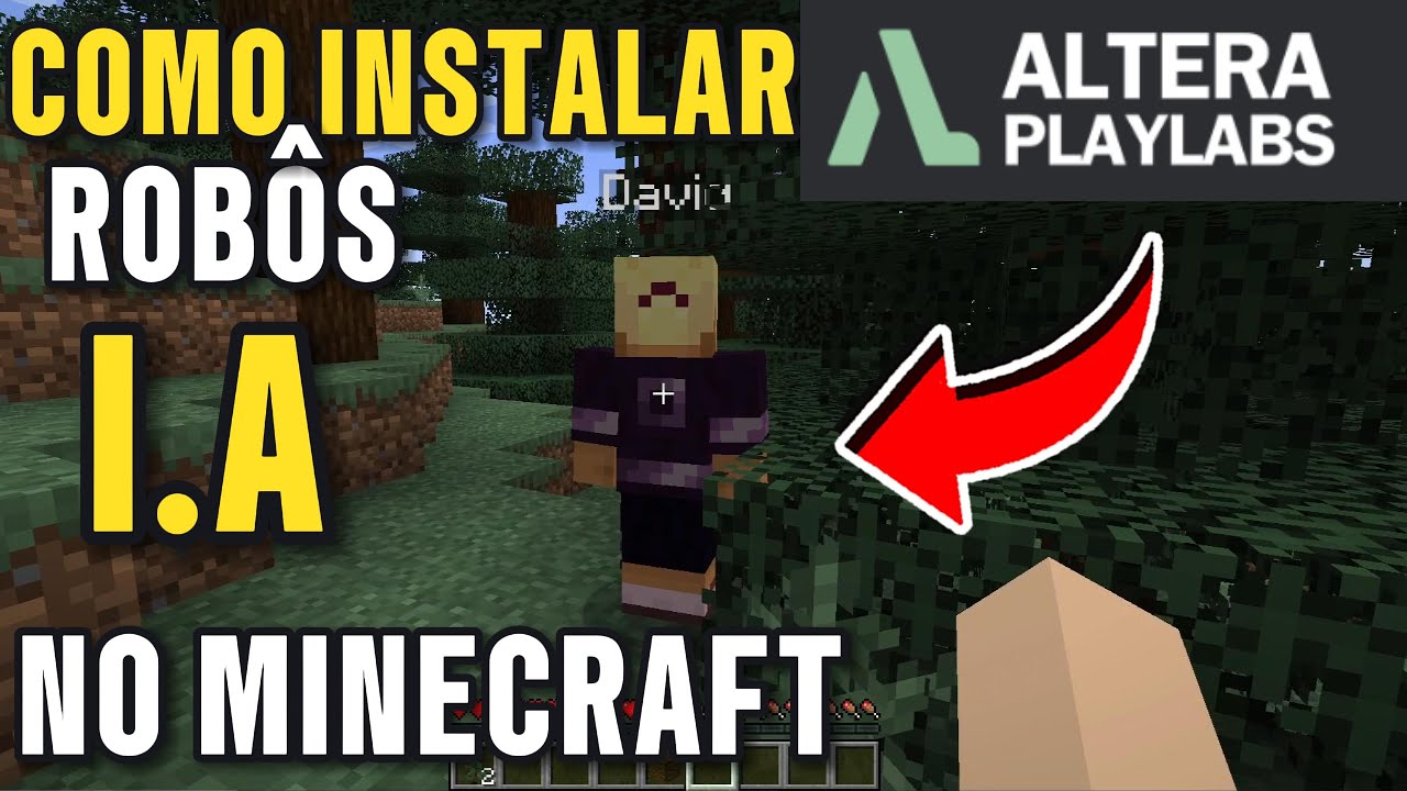 Como jogar MINECRAFT com Inteligência Artificial ROBÔS de IA 2024 - YouTube