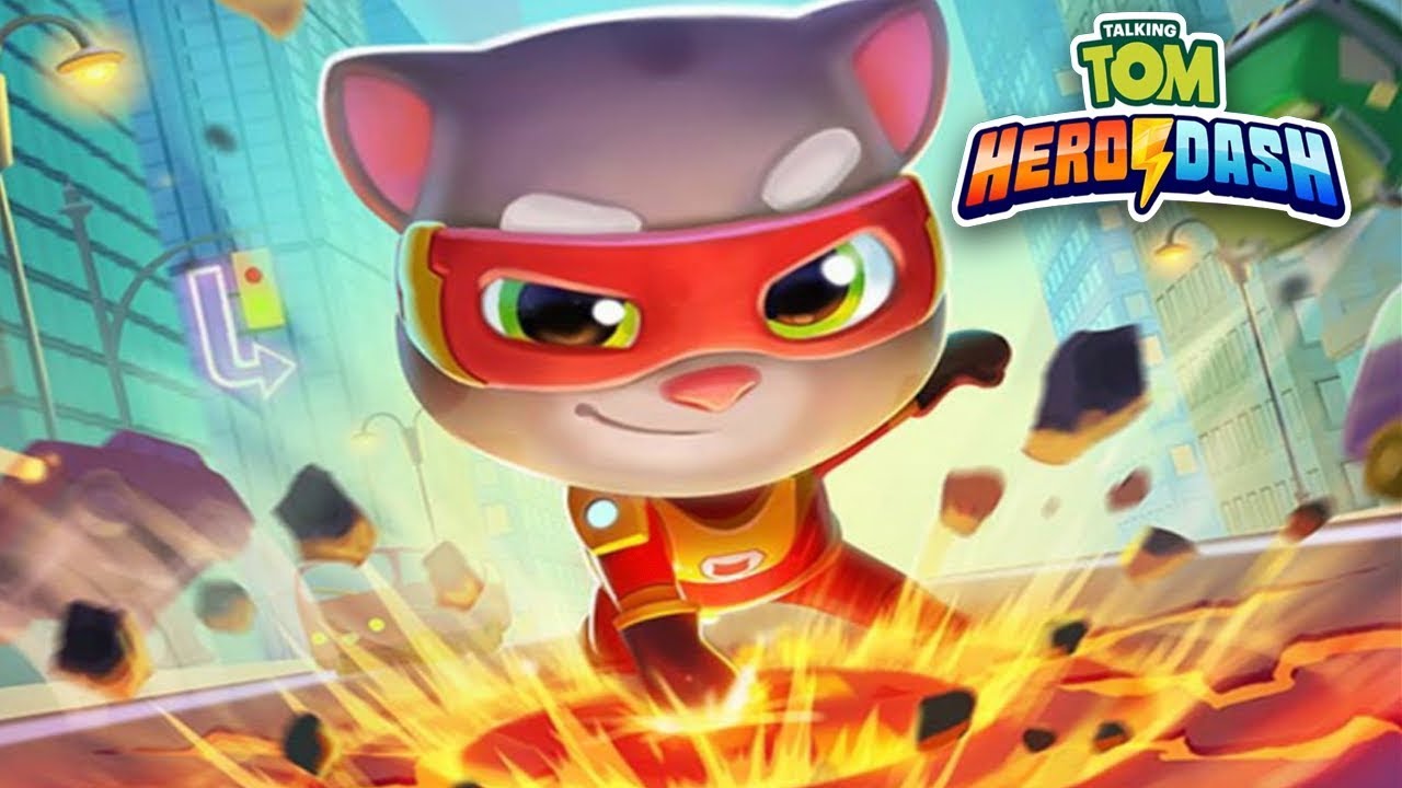NEW TALKING TOM HERO DASH GAMEPLAY #1 - SUPER TOM RUN - YouTube
