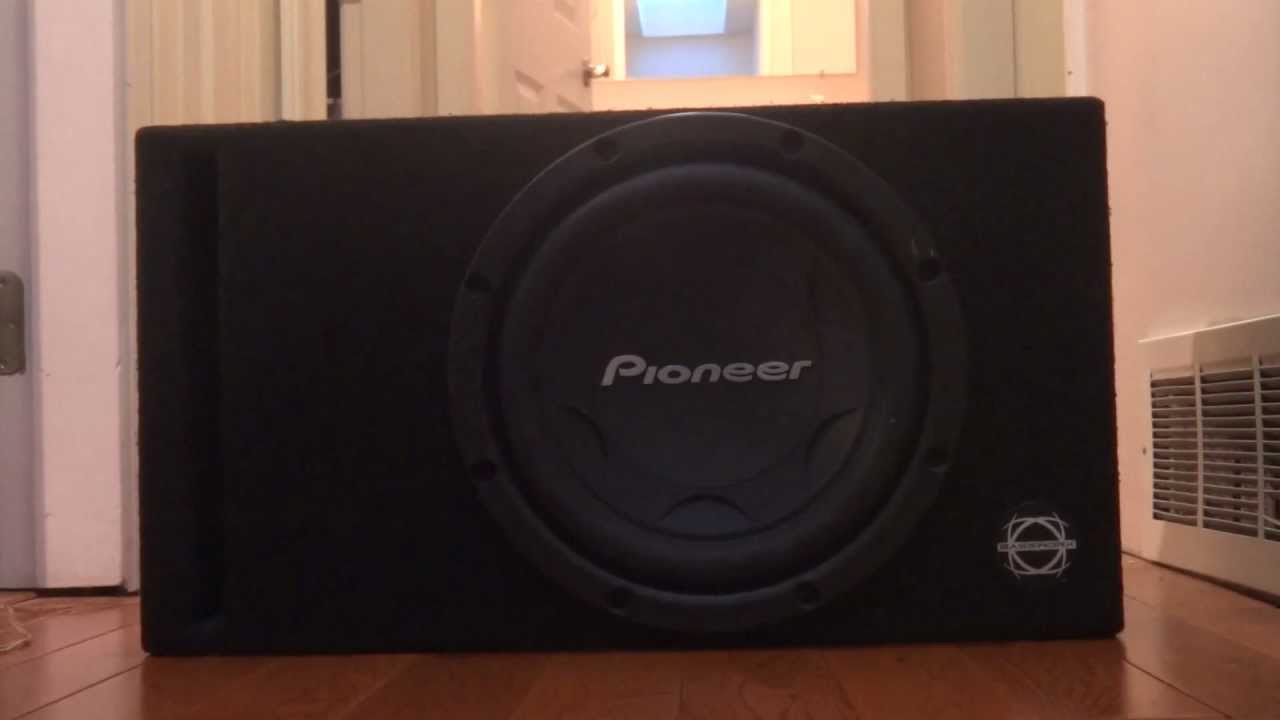 12" Pioneer Sub + Bassworx Box - YouTube