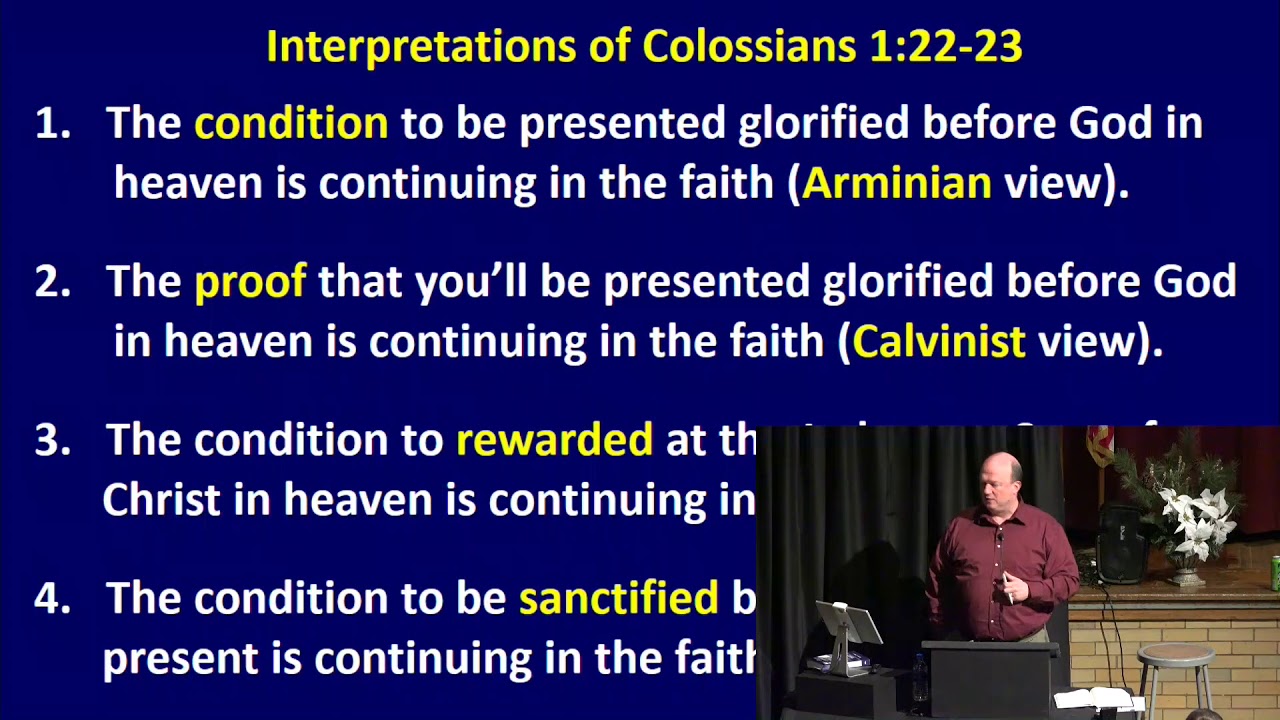 20 - Discussing Colossians 1:23 - YouTube