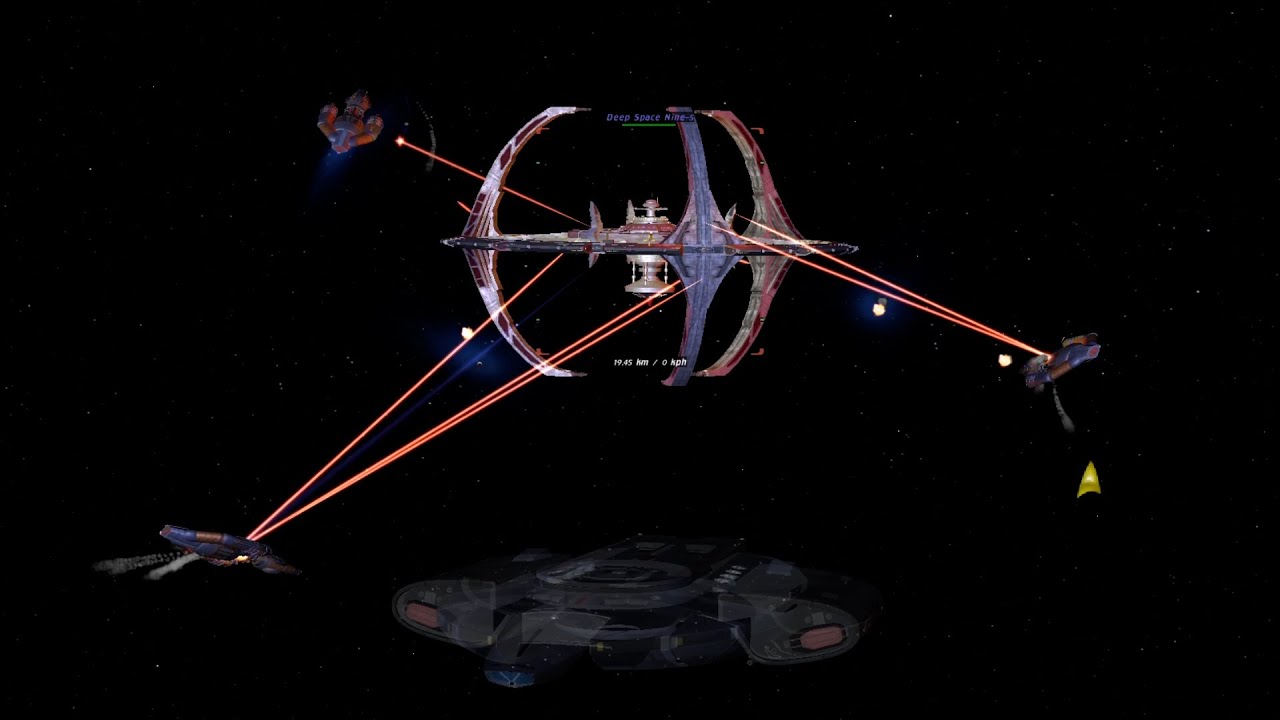 Star Trek Bridge Commander || Deep Space Nine Vs Krenim Timeship and ...