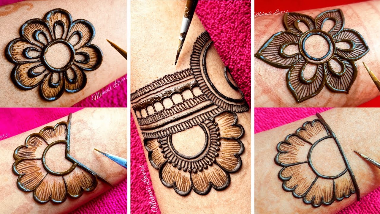 Top 5 simple mehndi design |mehandi ka design | mehndi designs | cone ...