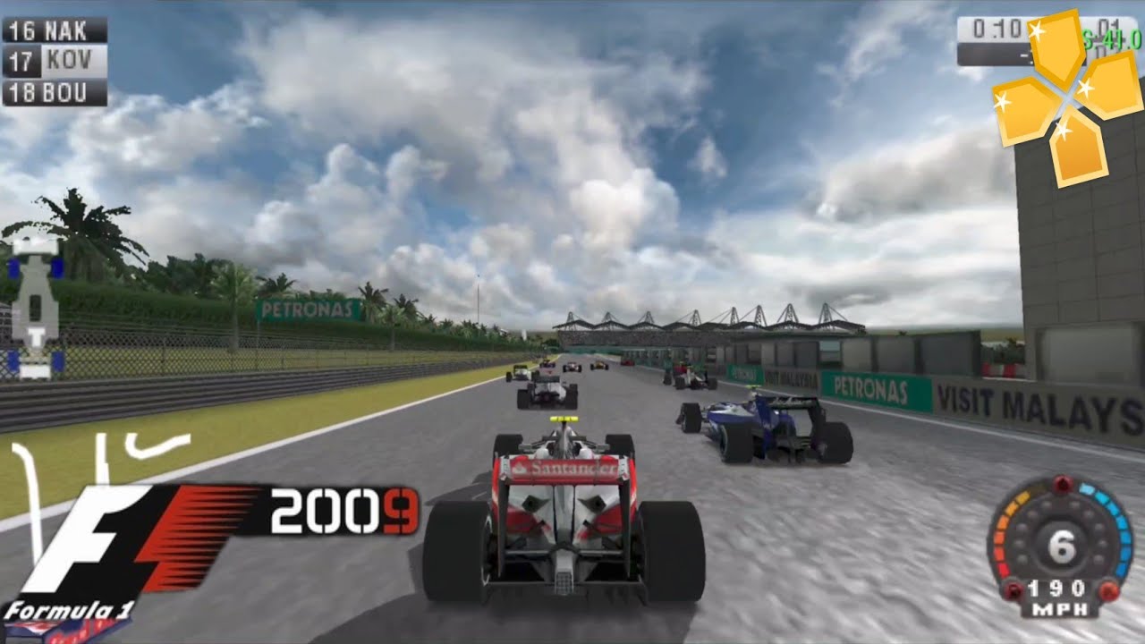 F1 2009 _ PSP Gameplay ( PPSSPP ) - YouTube