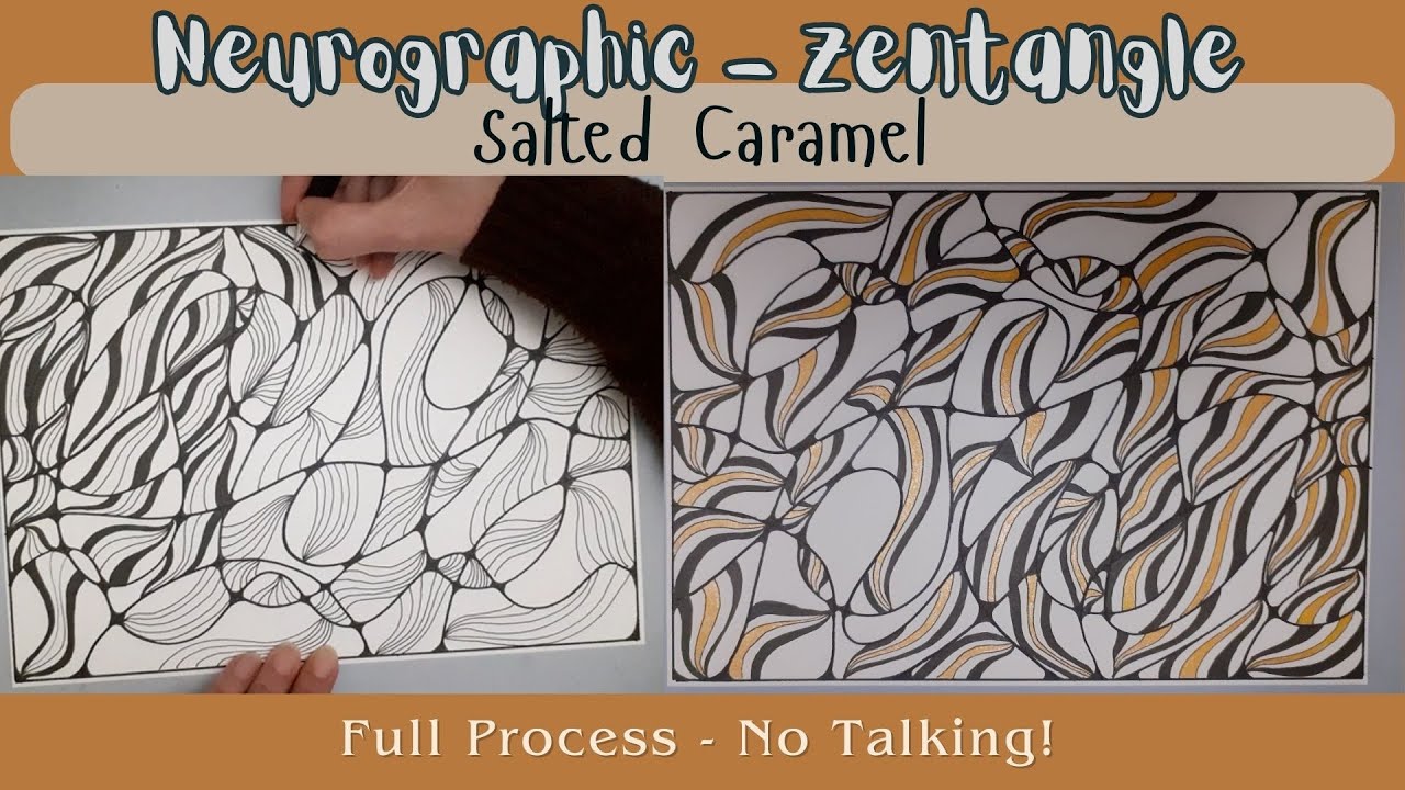Neurographic Zentangle Drawing Doodle Art Inspiration Full Process ...