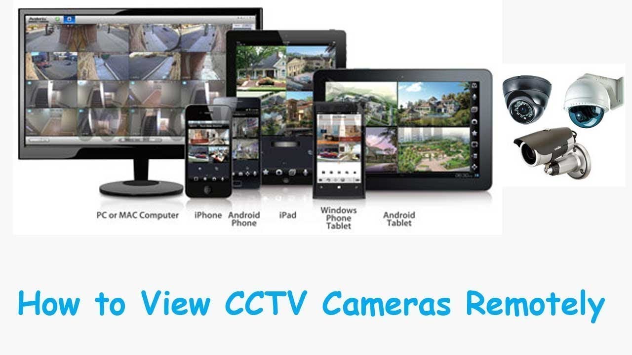 How to connect CCTV view smart phone - YouTube