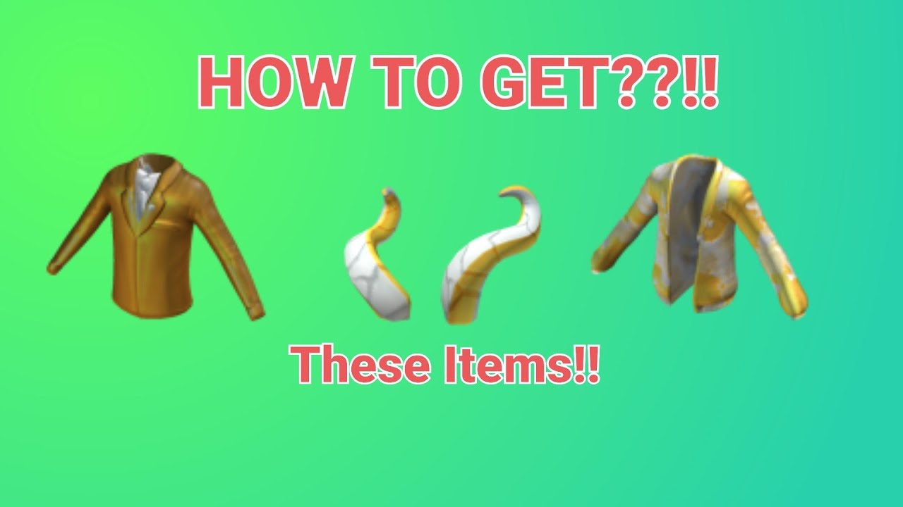 How to get Gold Tuxedo, Gold jacket and Gold n White Curved Horns ...