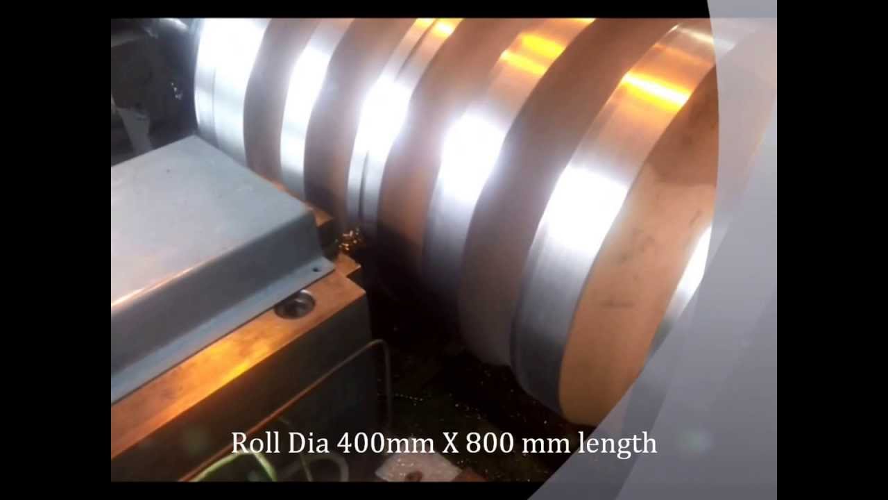 CNC Roll Turning Machine - YouTube