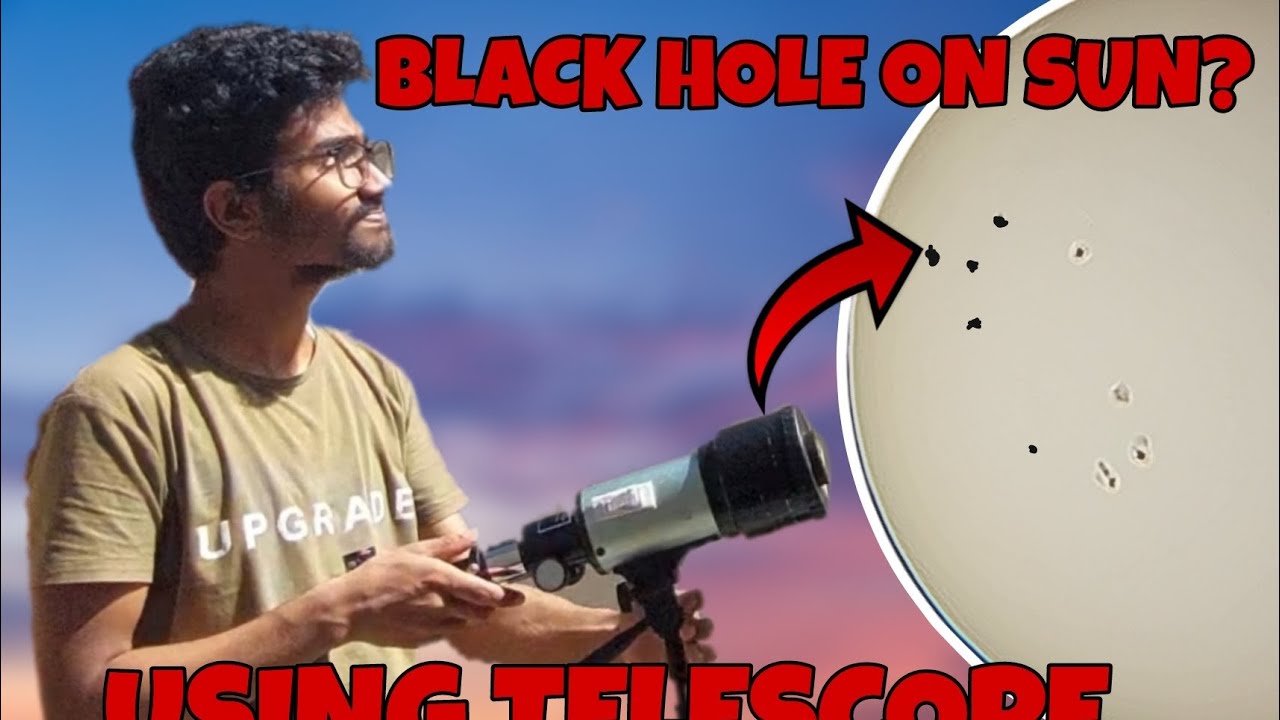 SUNSPOTS OBSERVATION USING CHEAP TELESCOPE! - YouTube