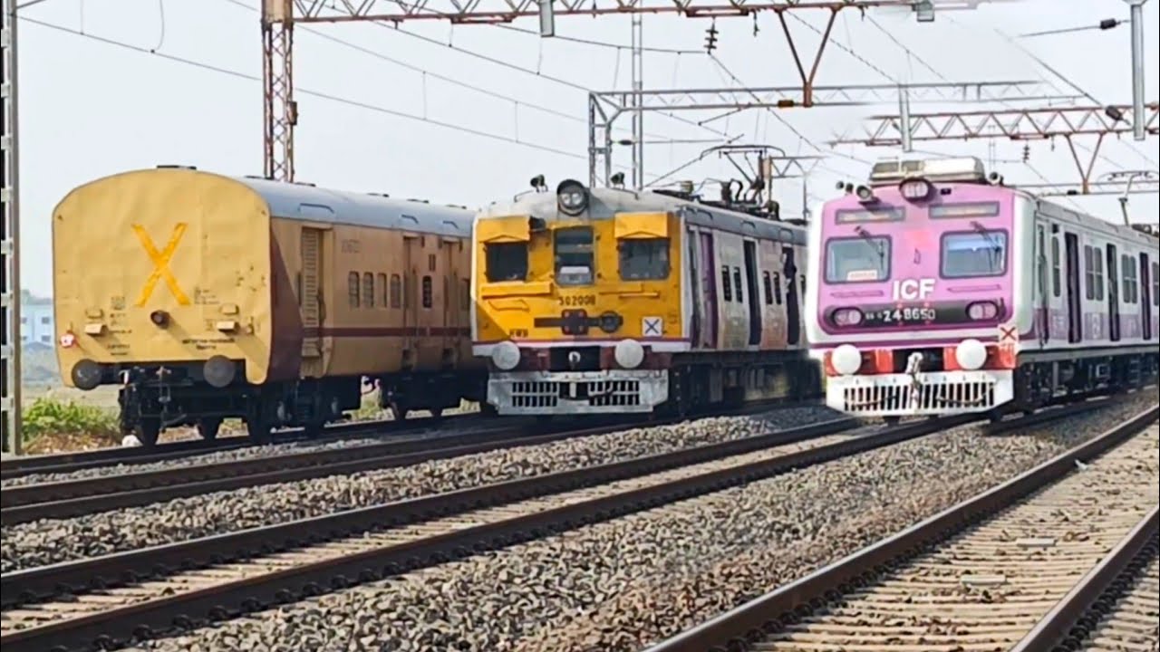 Dangerous Wag9 locomotive Lead Freight Train Crossing Pink Icf Local ...