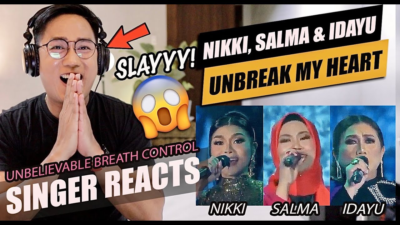 Idayu, Nikki Palikat, Salma Asis - Unbreak My Heart (Live) Anugerah Seri Angkasa 2022 | REACTION ...