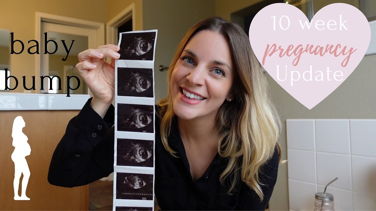 10 week PREGNANCY UPDATE / first ULTRASOUND / baby bump / symptoms ...