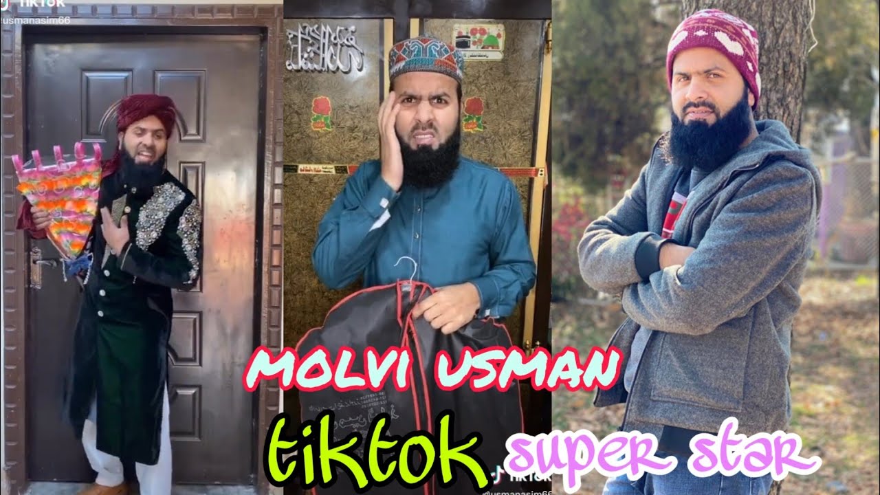 Molvi usman tiktok super star viral video funny ha ha ha funny funny ...