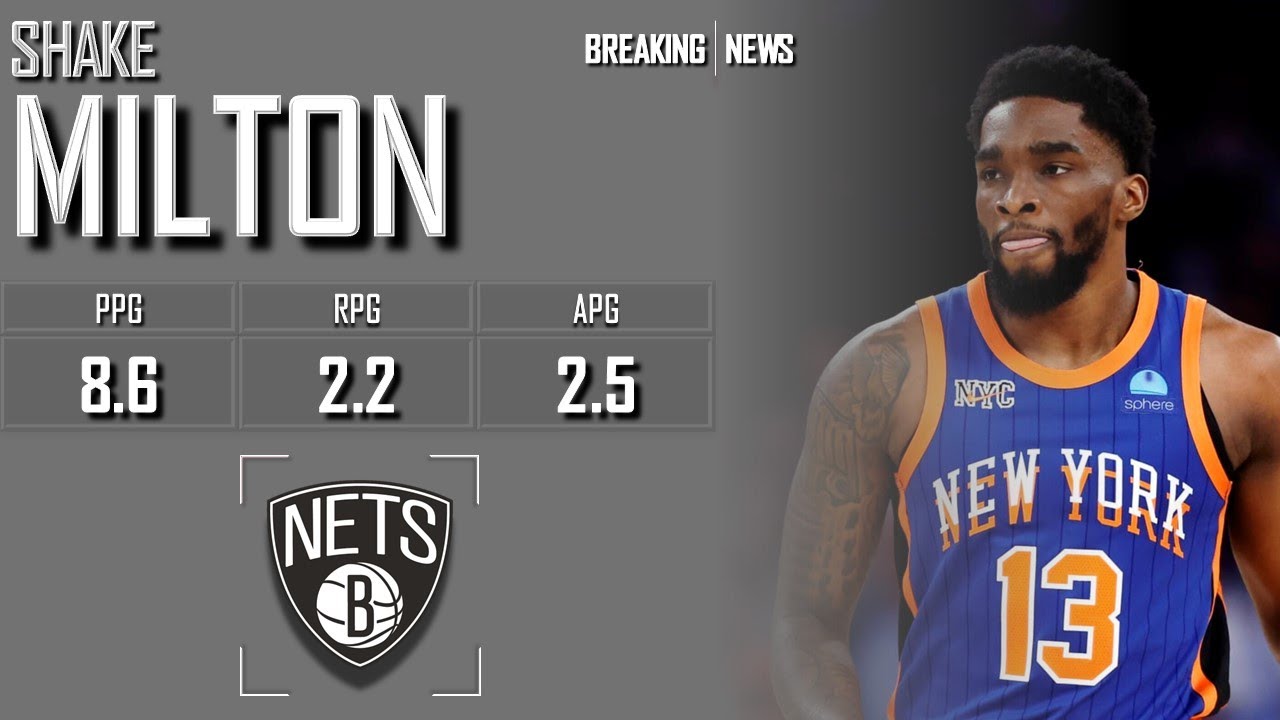 BROOKLYN NETS: Shake Milton ᴴᴰ - YouTube