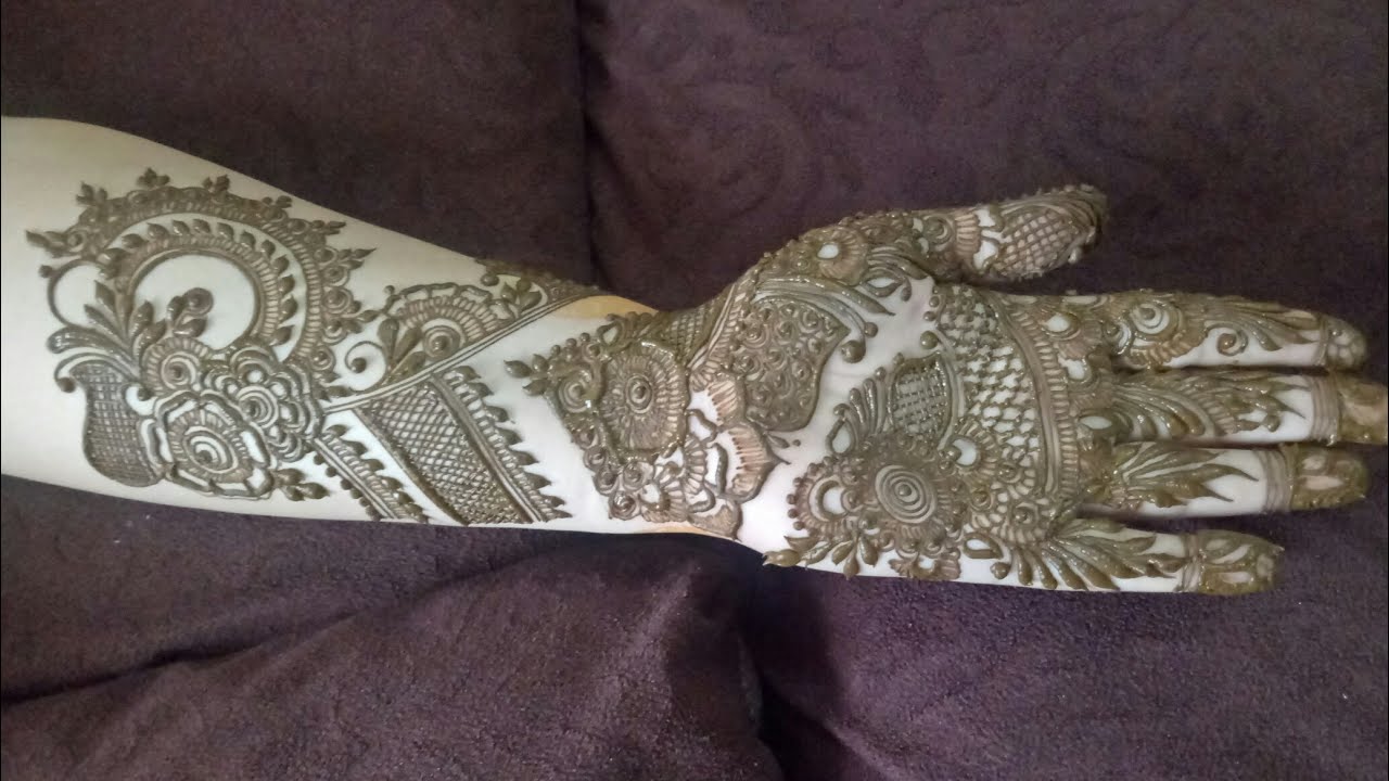 Khaleeji henna design #18 - YouTube