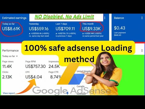 AdSense Loading Method 100% Safe Method Google AdSense Loading Method ...