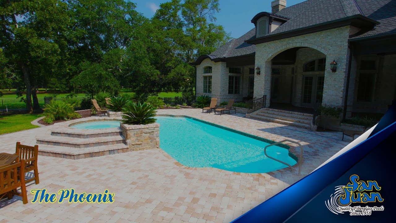 The Phoenix – A Grecian Pool Shape with a Sport Bottom Hopper - YouTube