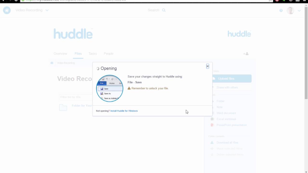 Create Documents Directly from Huddle - YouTube