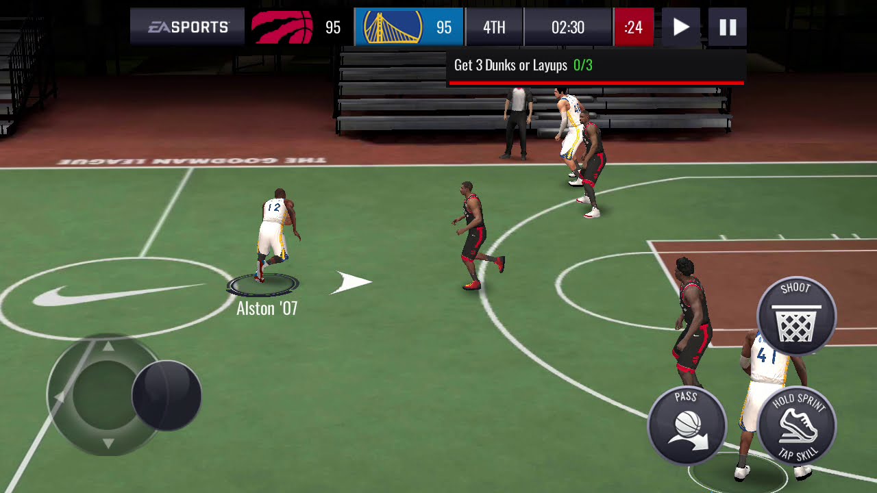 3v3 Game in NBA LIVE MOBILE - YouTube