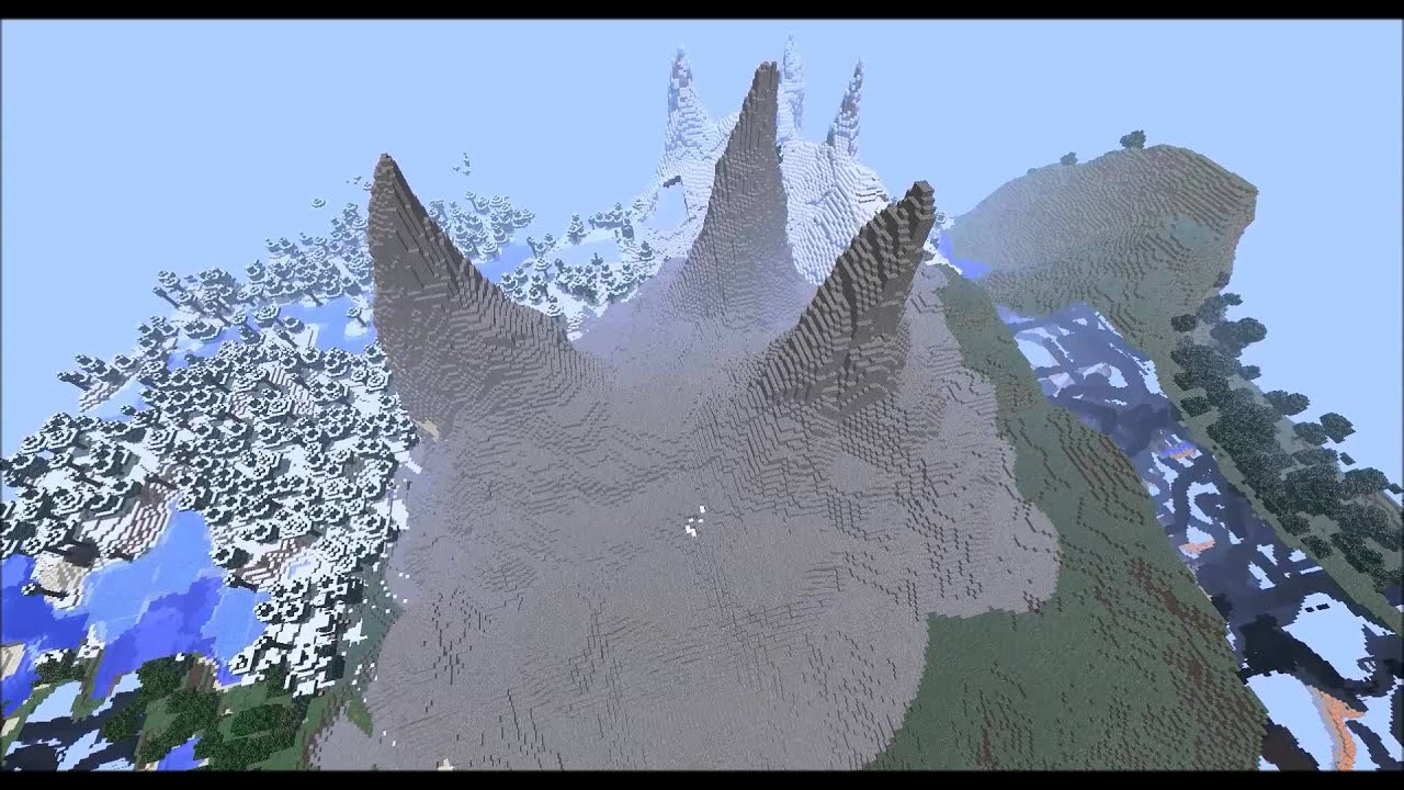 Minecraft Small ice Mountain Range (Time Lapse) - YouTube