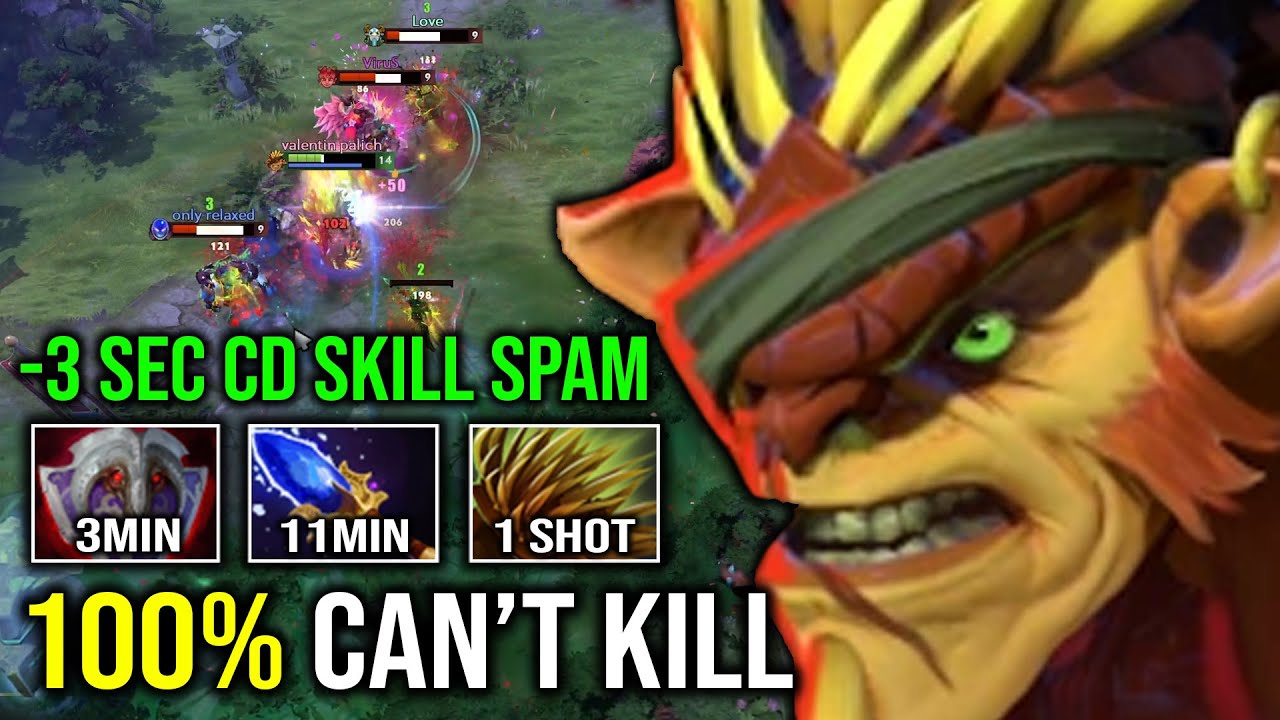 100% CAN'T KILL 11Min Vanguard + Scepter 1v5 Quill Spray 3s CD Spam ...