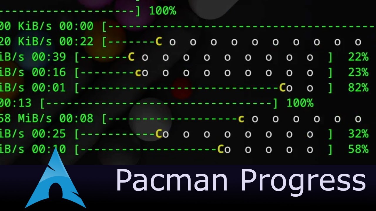 Arch Linux - Pacman - Progress Bar Animation - YouTube