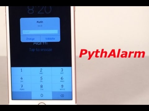 Cydia Tweak: PythAlarm - Solve math equations to dismiss alarms