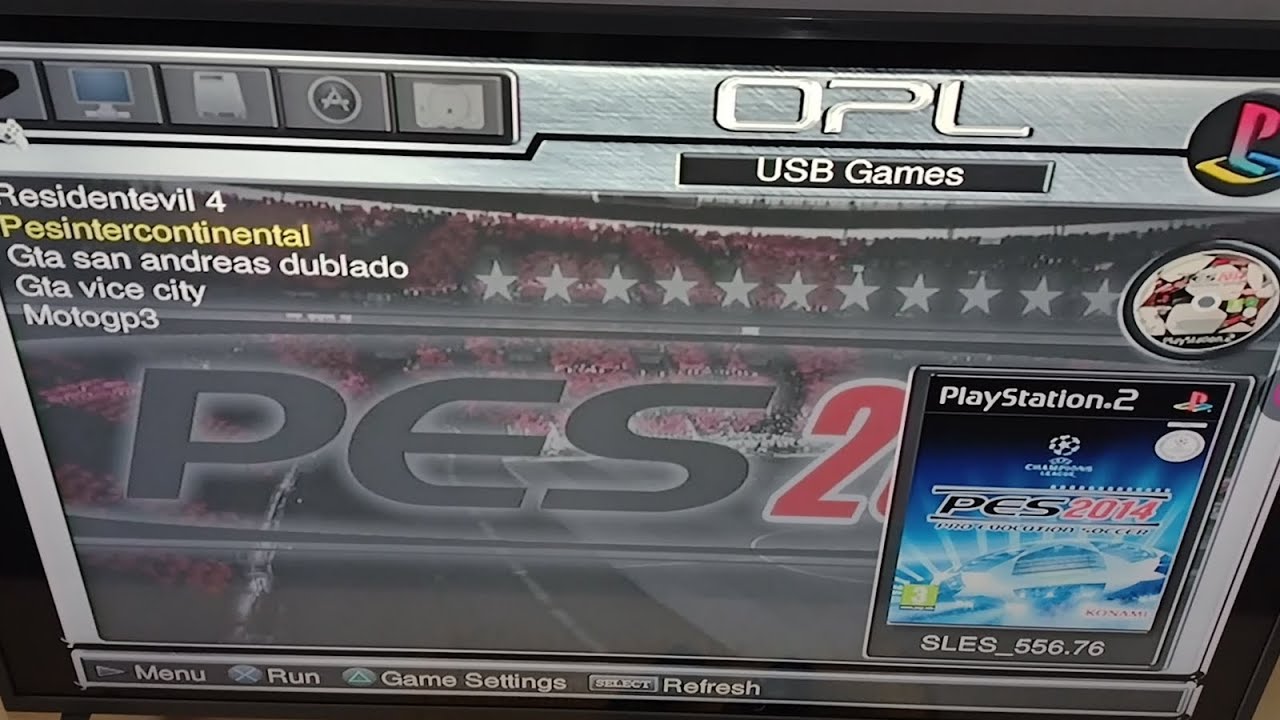 Como melhorar a imagem dos jogos do ps2 pelo opl - YouTube