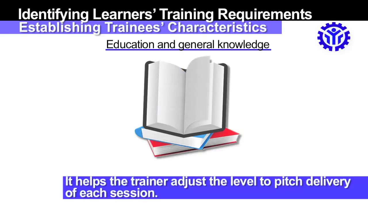 Plan Training Session Establishing Trainee’s Characteristics - YouTube