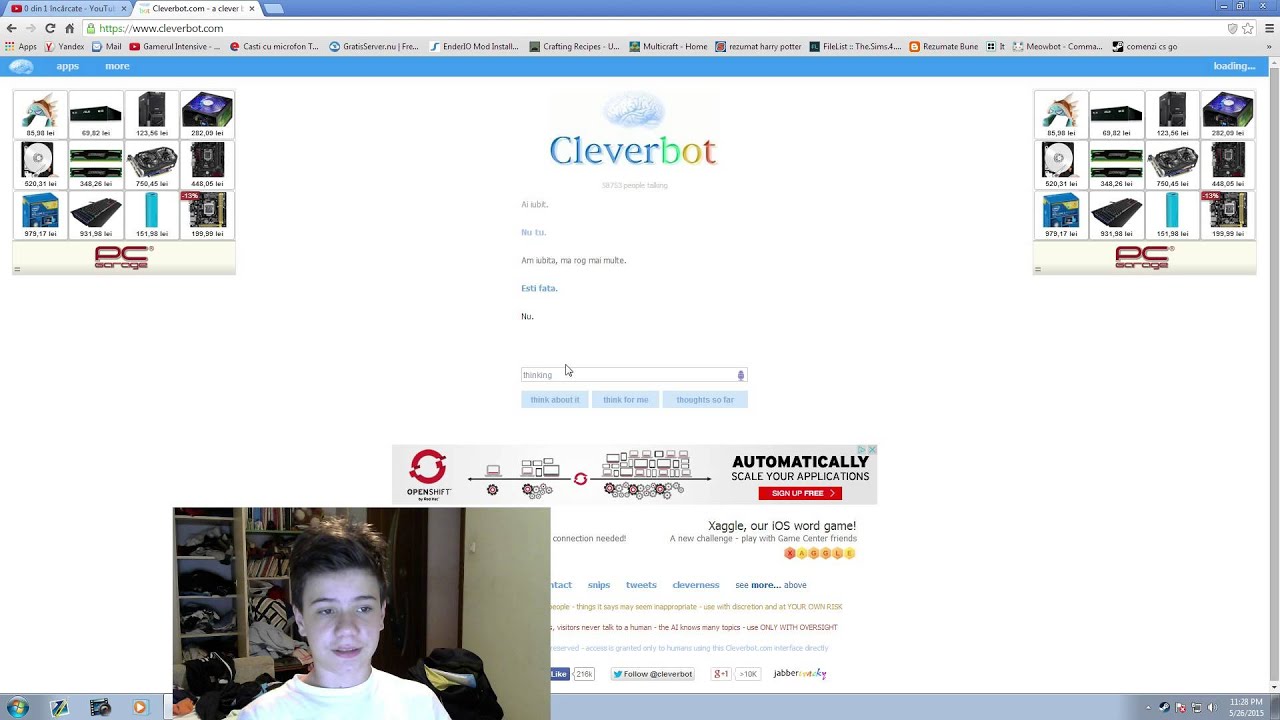 Eu Vs Cleverbot Youtube