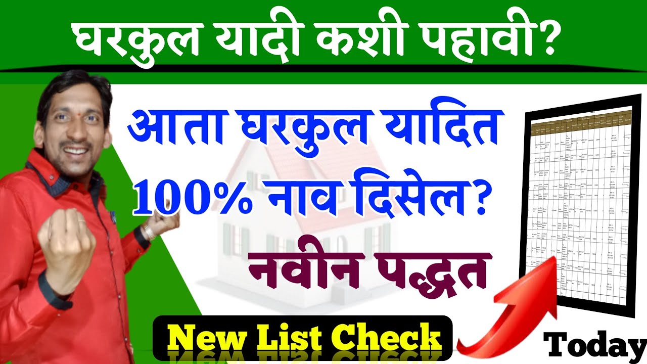 घरकुल यादी कशी पहावी |Gharkul Yojana in Maharashtra | gharkul list ...