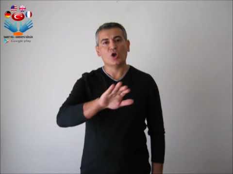 Okşamak - işaret dili