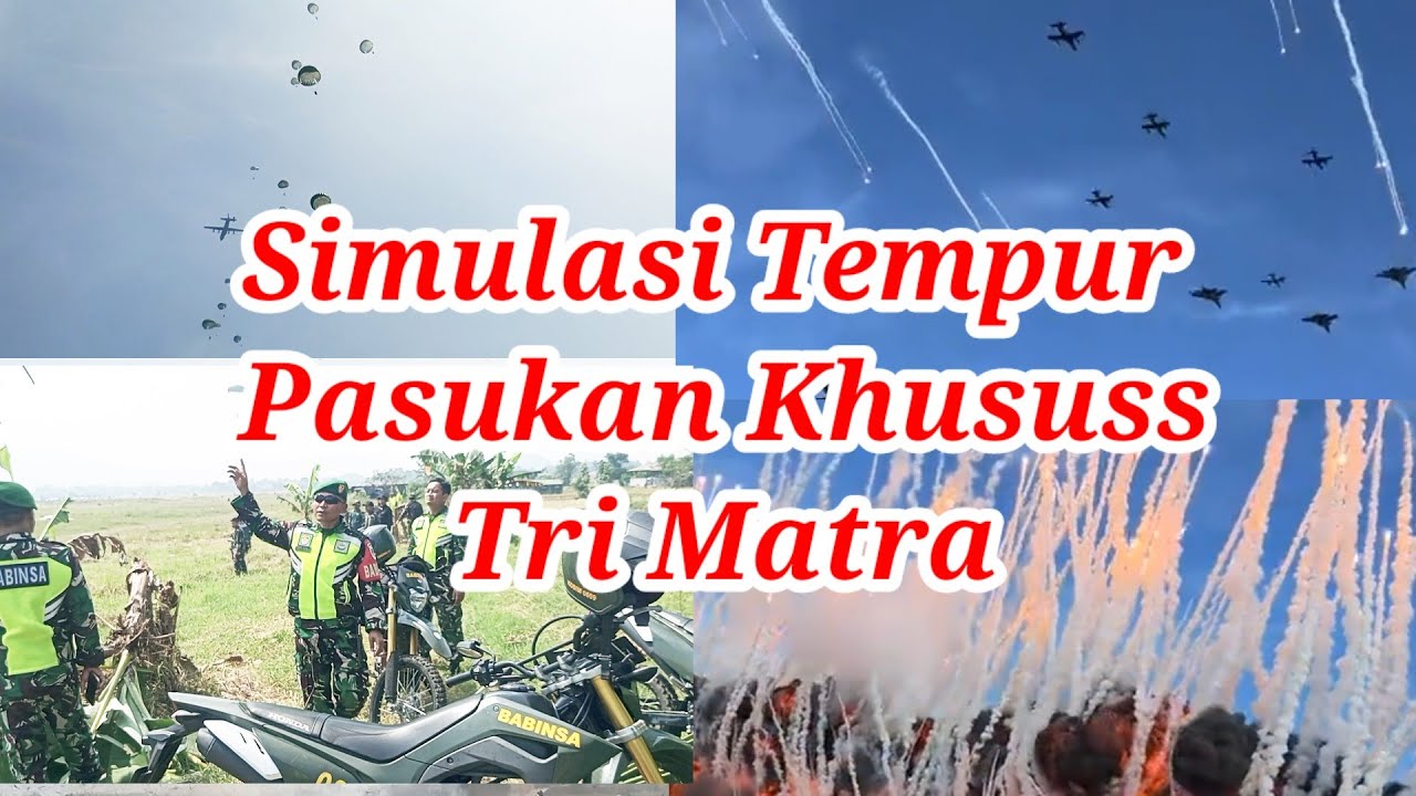 Simulasi Tempur Pasukan Khusus TNI Tri Matra - YouTube