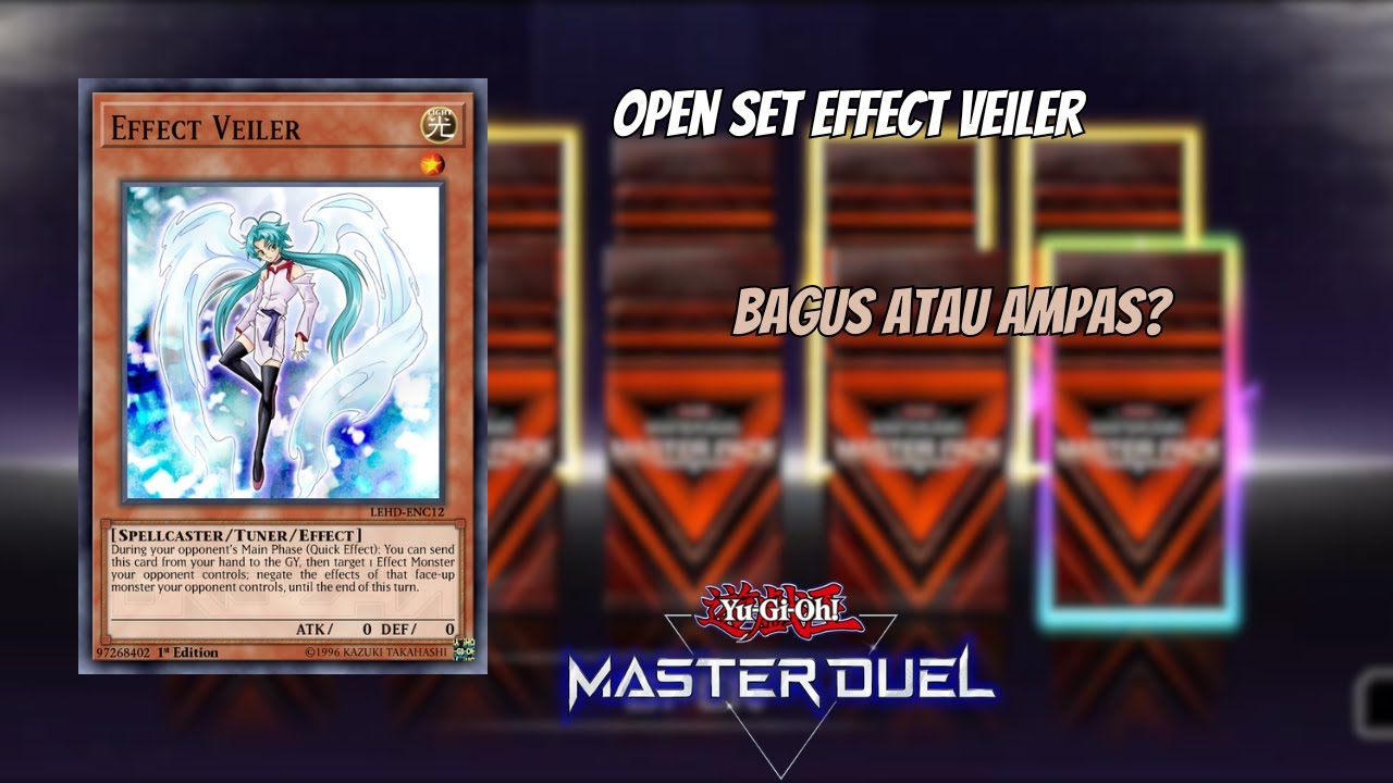 Open Booster Pack dari Set Effect Veiler | Yu-Gi-Oh Master Duel - YouTube