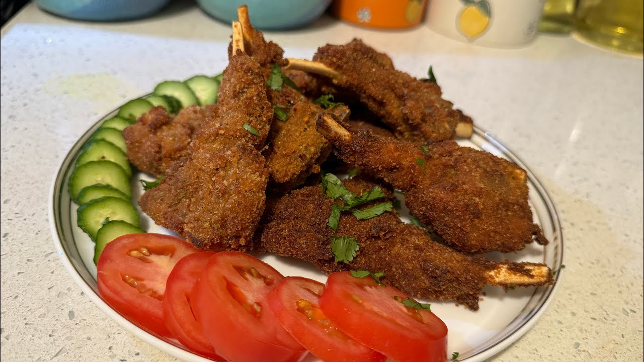 Spicy and crispy Mutton chops recipe | Crispy mutton chops - YouTube