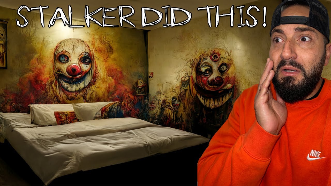 STALKER LEAVING ME SCARY CLOWNS IN MY HOTEL ROOM (ft OMARGOSHTV) - YouTube