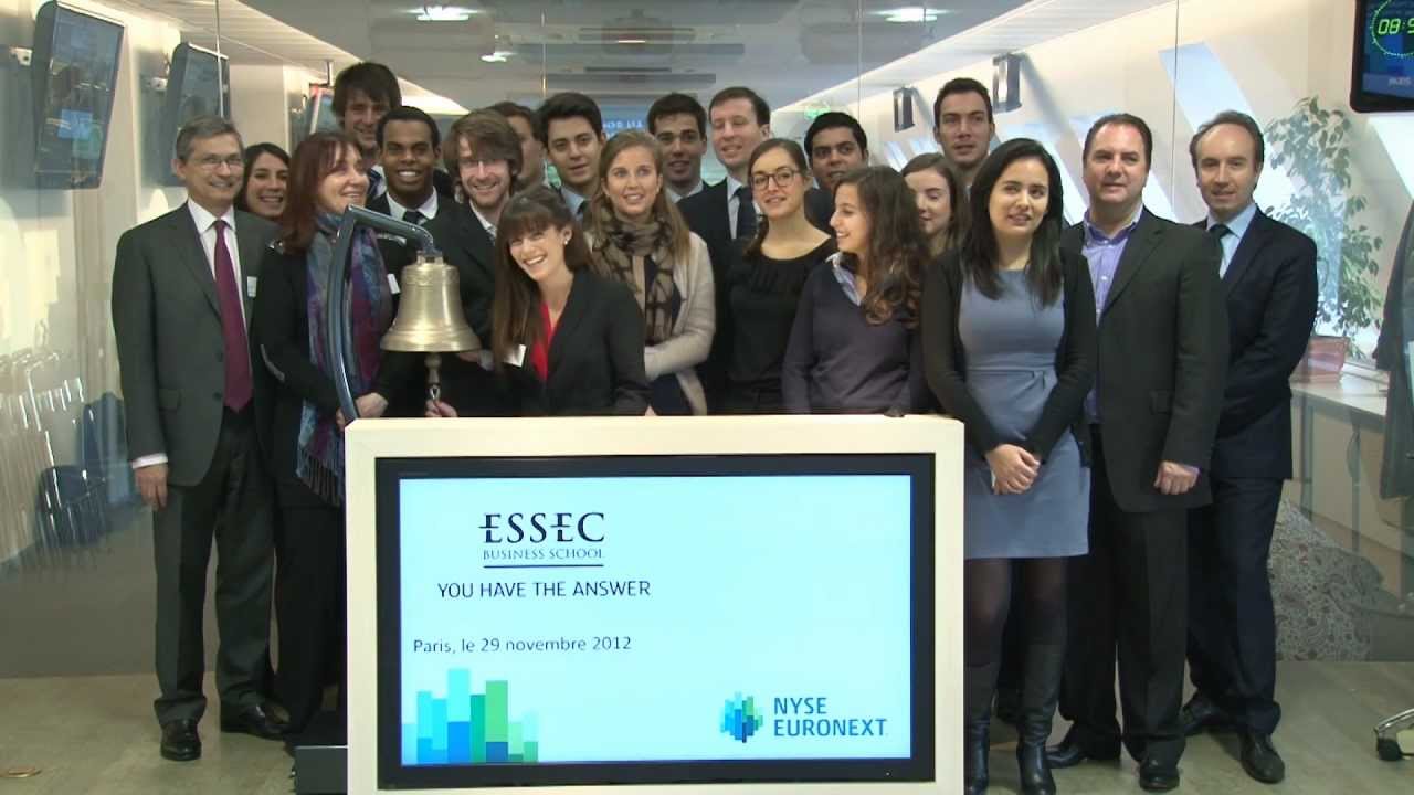 ESSEC Business School à l'ouverture des marchés européens à Paris - YouTube