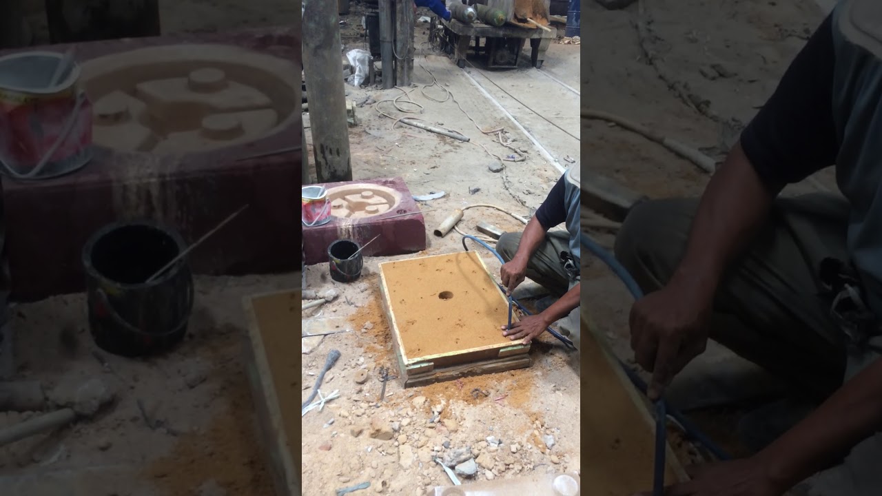 How to make sand molding - YouTube