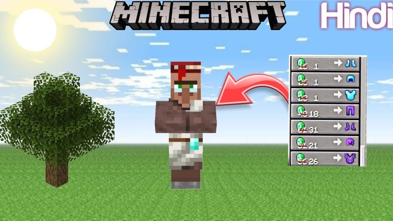 playing villager Trade op items in Minecraft - YouTube