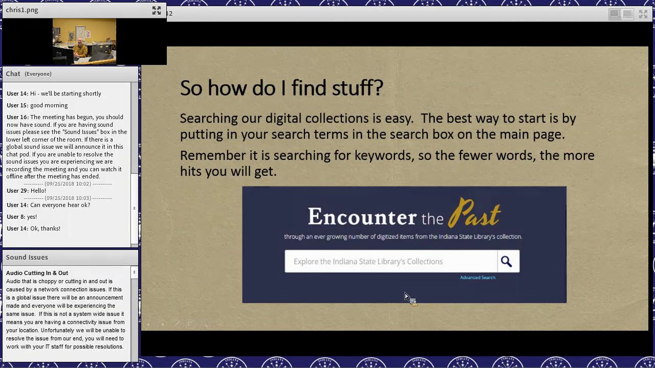 Encounter the Past The Indiana State Library's Digital Collection 9 25 ...