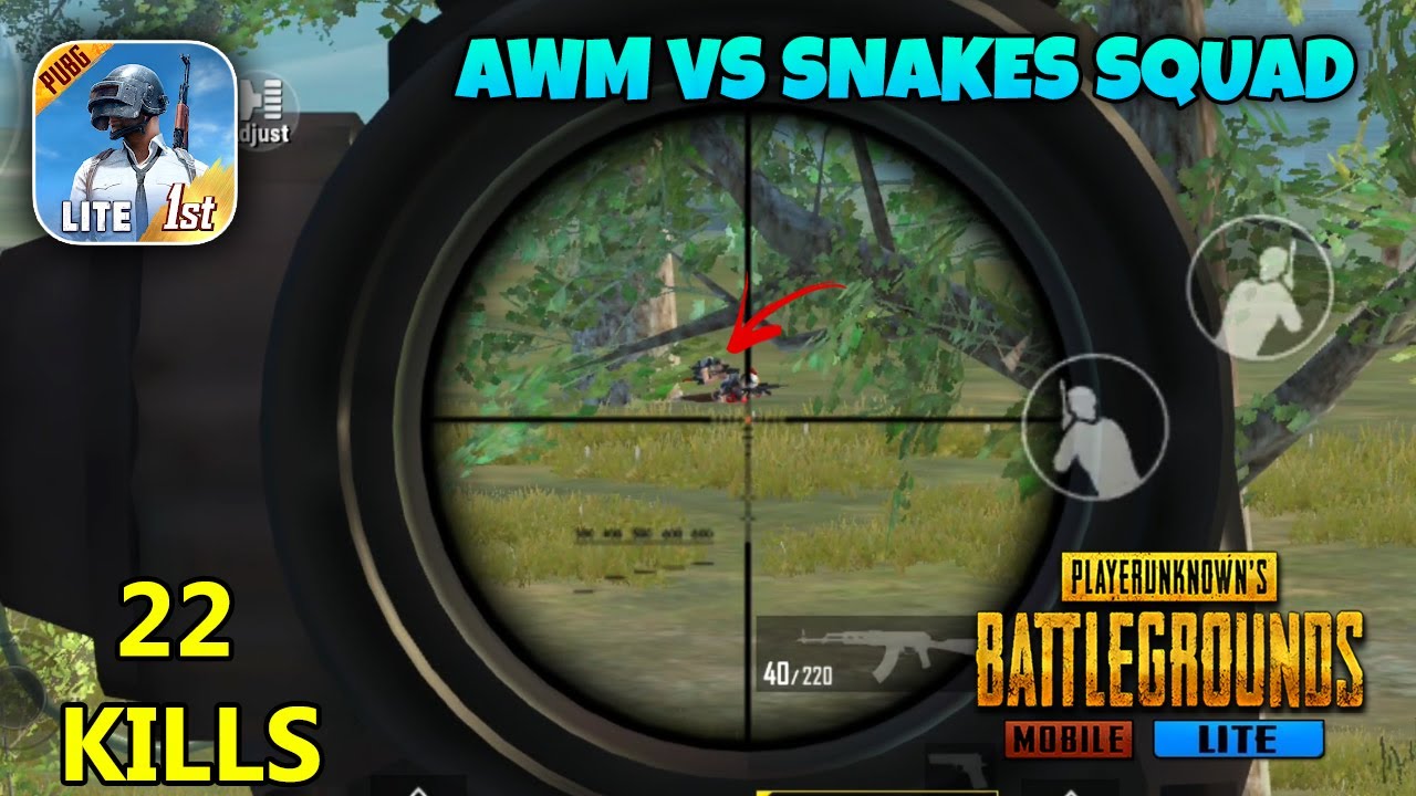 AWM vs Snakes Squad | Epic PUBG Mobile Lite 22 Kills Gameplay - YouTube