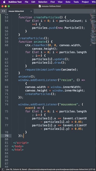 Follow mouse cursor javascript |Software engineering #coding - YouTube