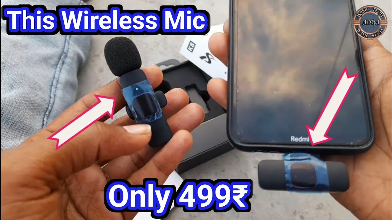 World Cheapest Wireless Mic For Youtube Unboxing & Quick Review ...