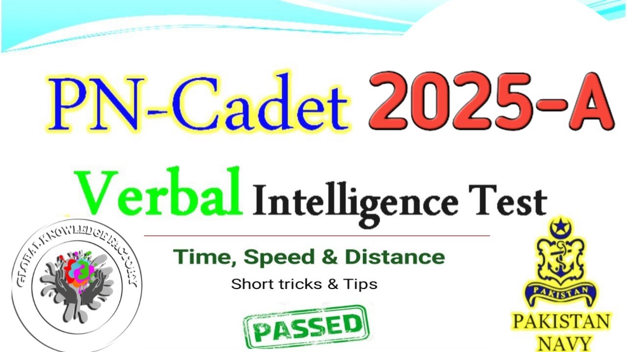 PN Cadet 2025-A Most Important Verbal Intelligence Test Questions | pak ...