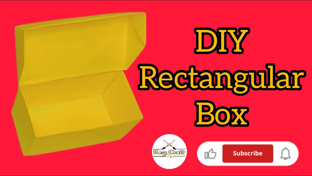 DIY Rectangular Box | Paper Box with Lid and No Glue | Easy Origami ...
