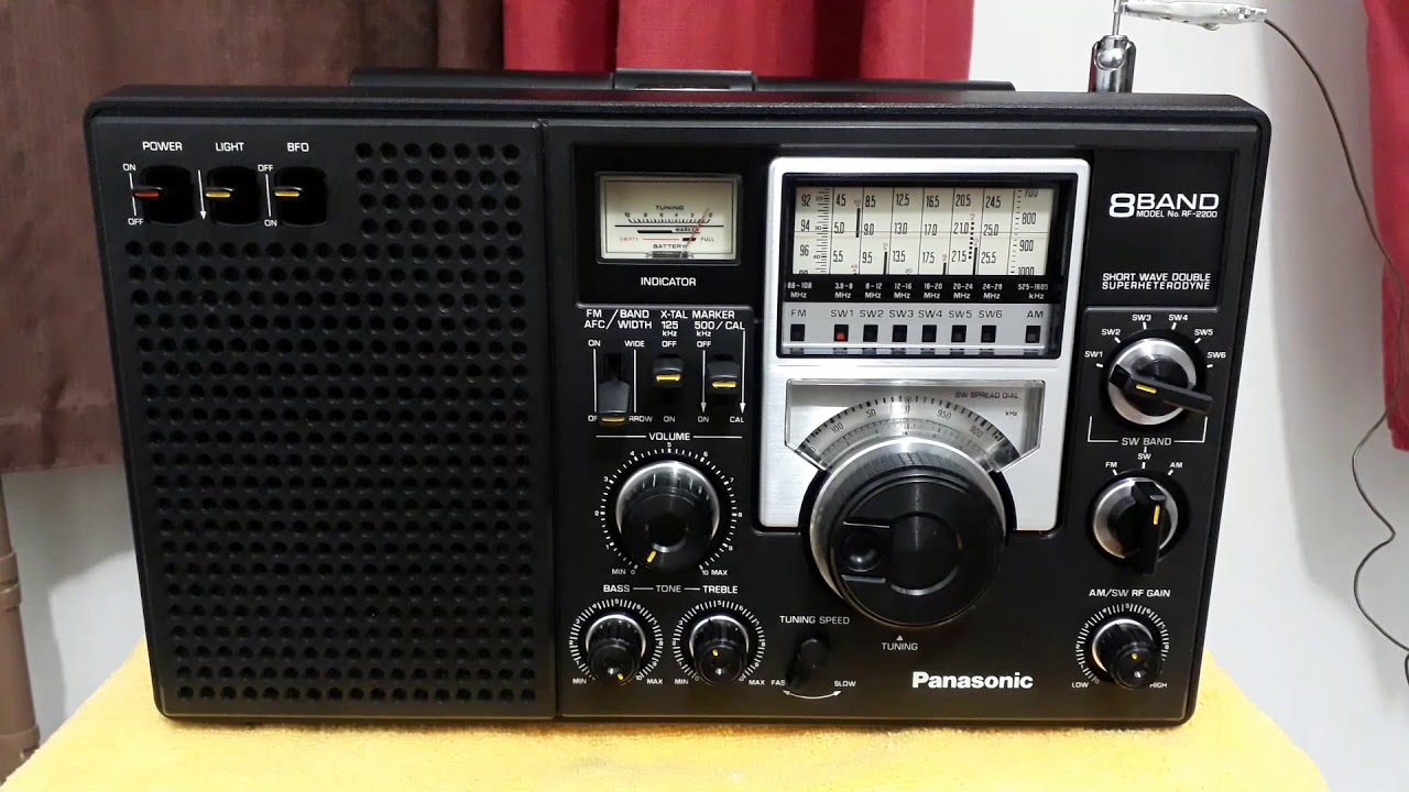 Panasonic RF-2200 ajuste do dial - YouTube