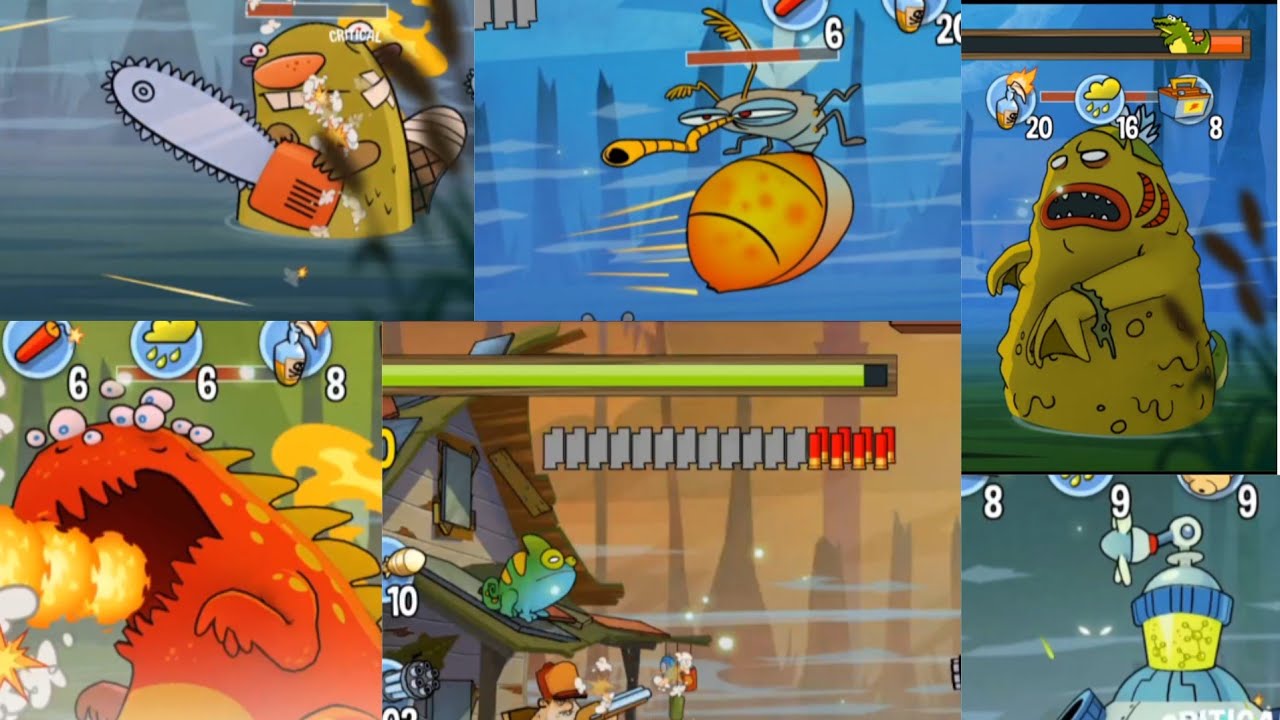 Swamp Attack - All Boss Battle - Gameplay - Android Game - YouTube