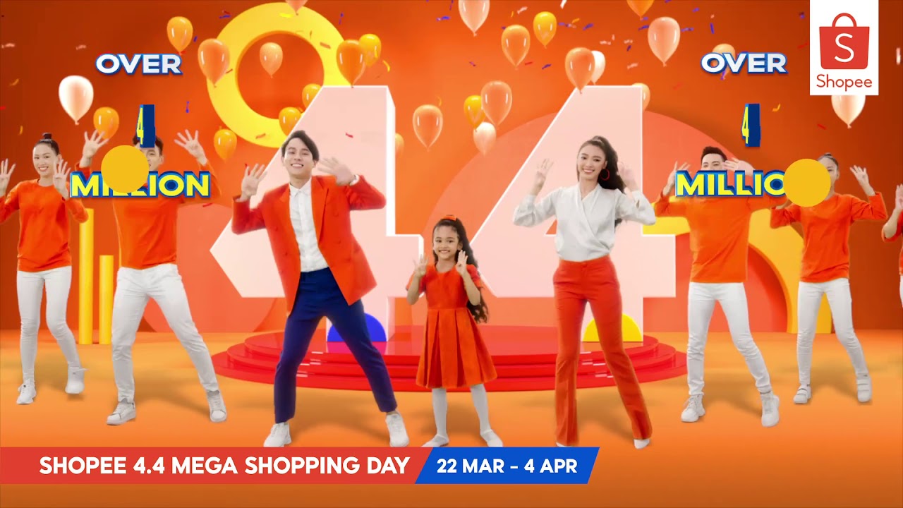 Shopee 4.4 Mega Shopping Day - YouTube