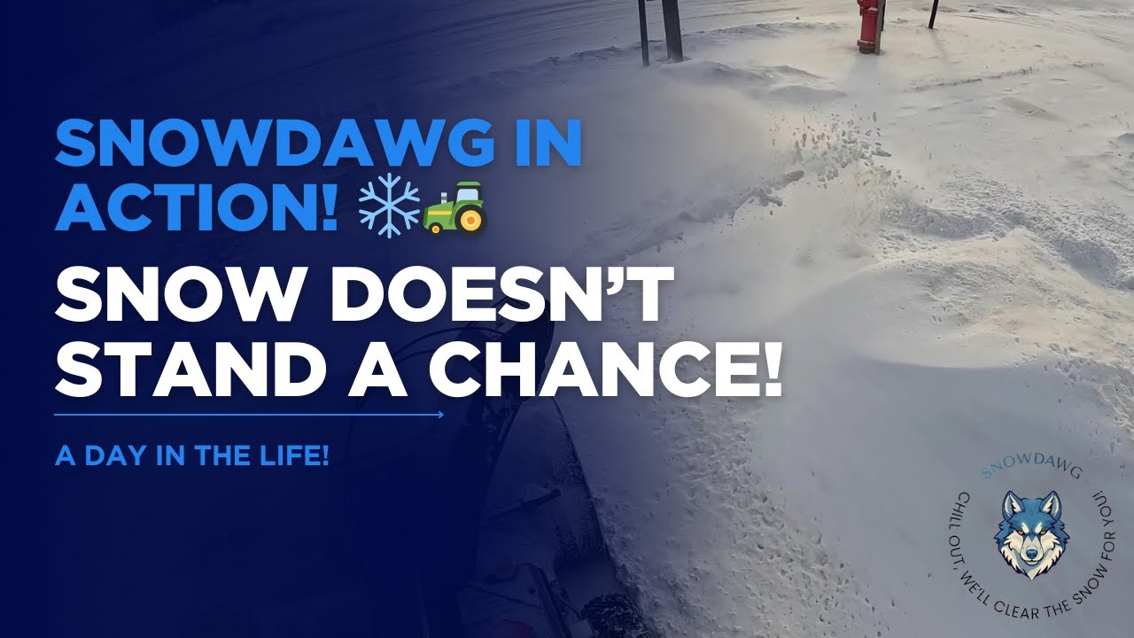 ️ SnowDawg in Action – Clearing Snow One Driveway at a Time! 🚜 - YouTube