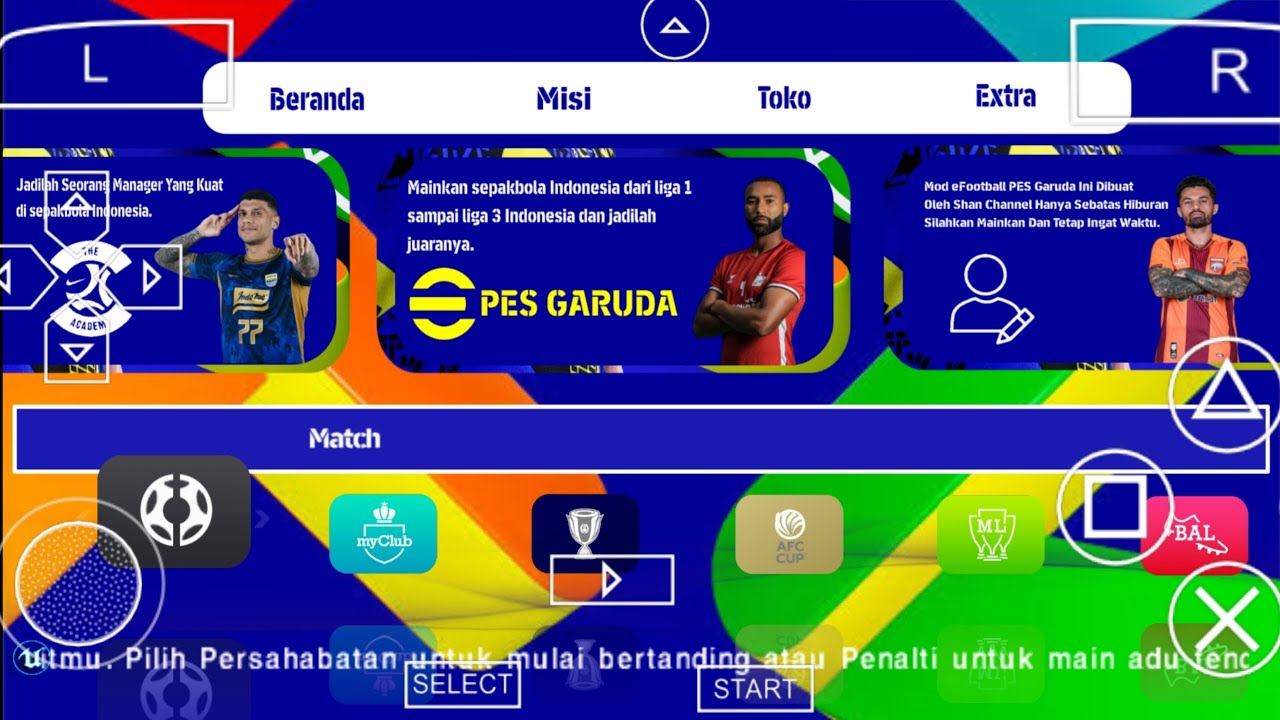 eFOOTBALL PES 2025 PPSSPP • PES 25 eFOOTBALL CAMERA PS5 SPESIAL GARUDA ...